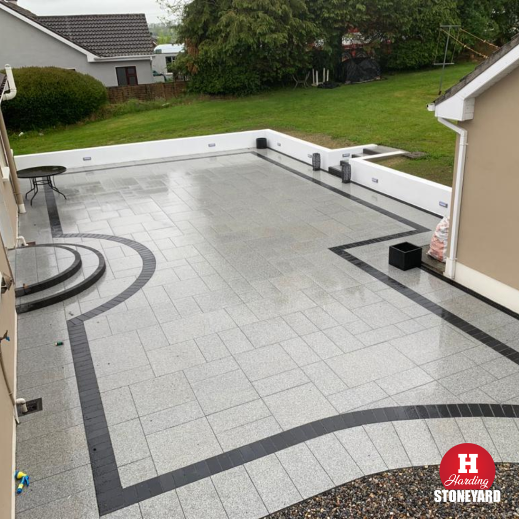 Silver Granite Paving - Harding Stoneyard Ireland