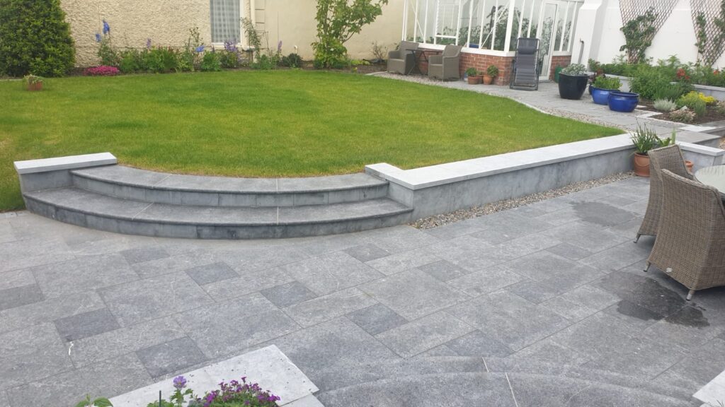 Flamed Kilkenny Limestone Paving - Harding Stoneyard Ireland