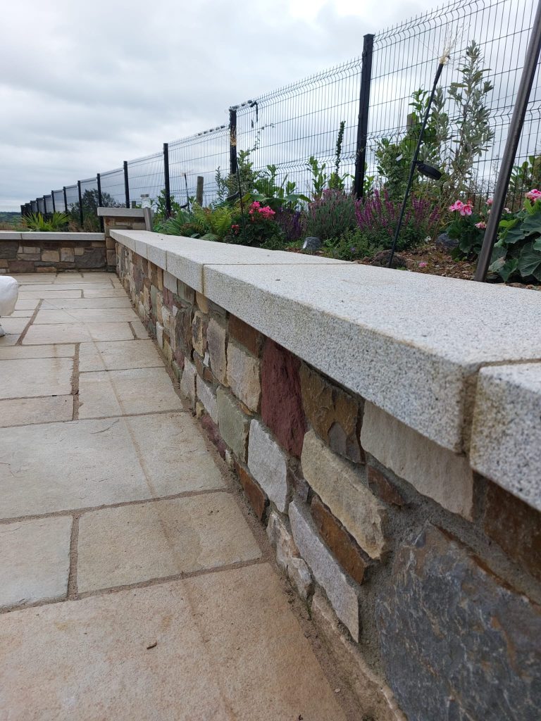 Silver Granite Wall Capping