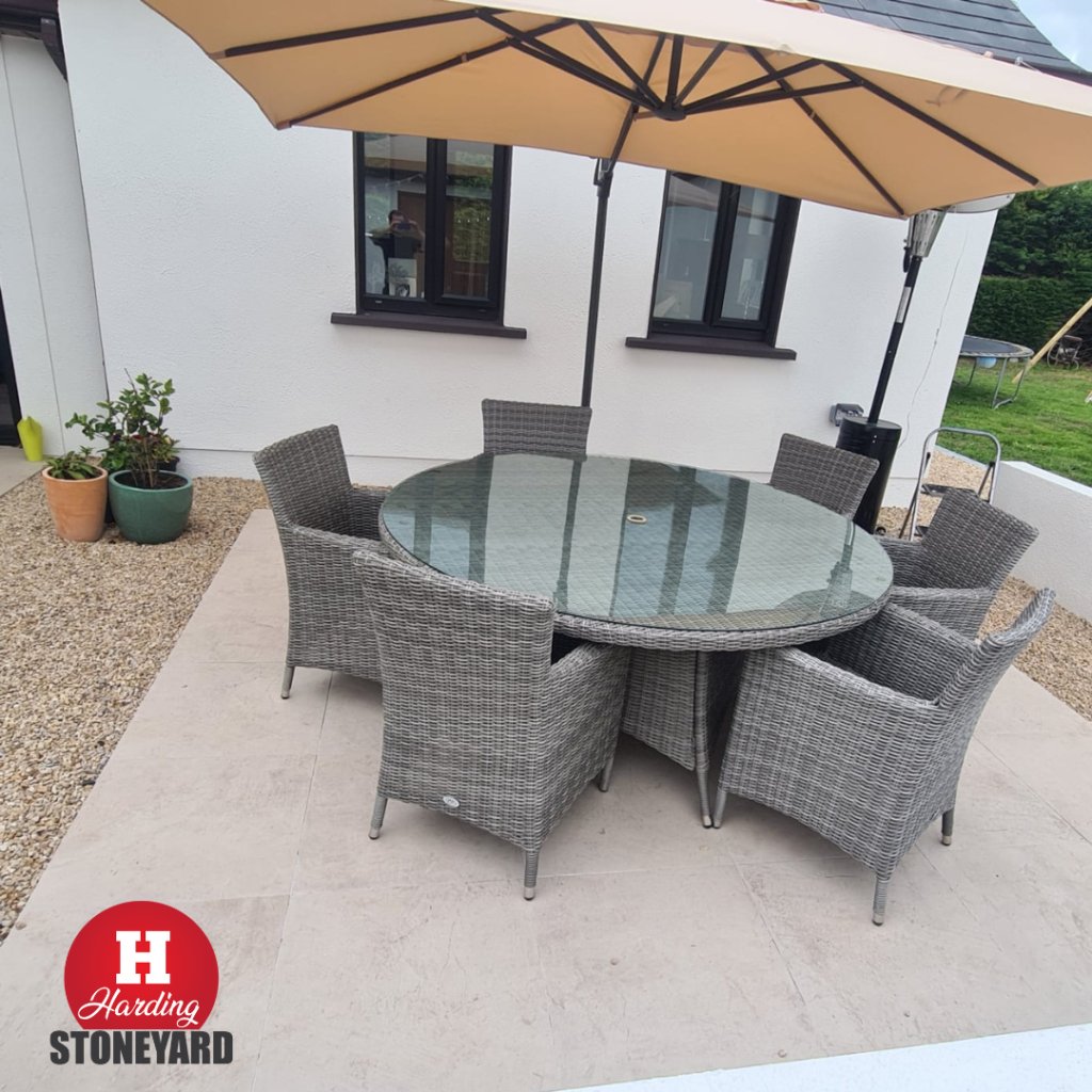 Devon Tan Porcelain Paving - Harding Stoneyard Ireland