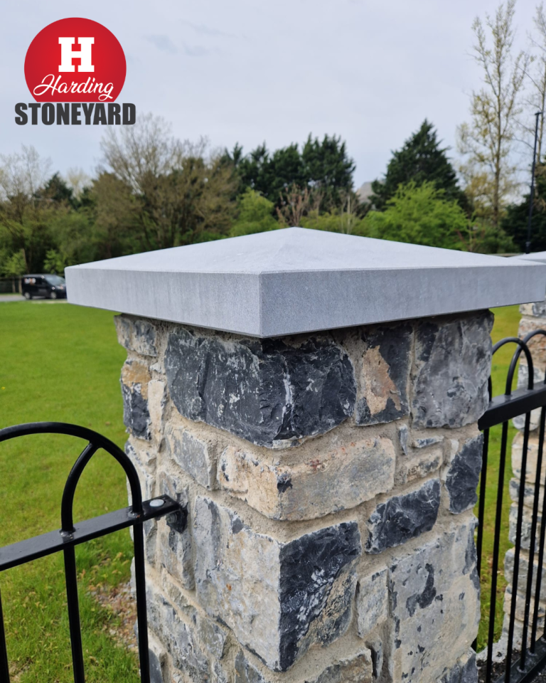 Limestone Pier Caps - Harding Stoneyard Ireland
